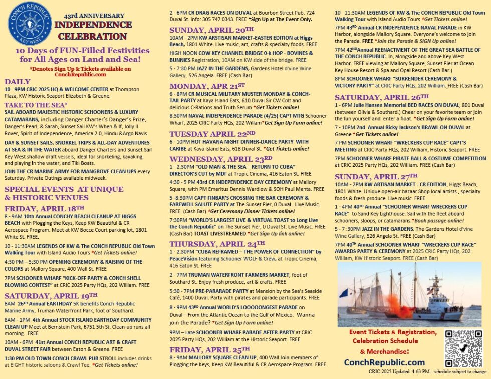 Conch Republic Independence Celebration Pocket Guide - The Official ...